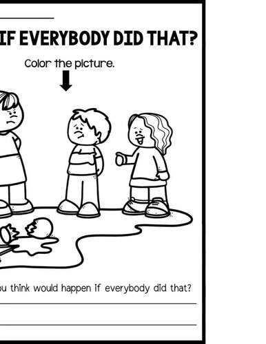 What if Everybody Did That Activity | Writing Activities Fun by Kidzvilly