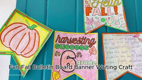 11th Grade Fall Bulletin Board Banner Writing Craft Autumn Activities ...