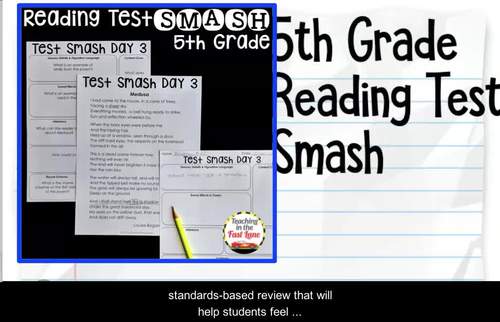5th Grade Reading Test Prep Bundle - Digital and Print Test Smash Daily ...