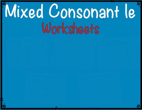 Consonant le Sound Phonic Worksheets Answer Sheets Included | TPT