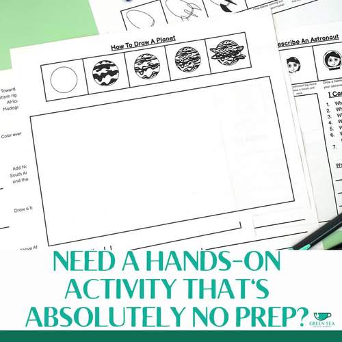 Space Directed Drawing - 5-Step Sequencing & Multistep Directions Activity
