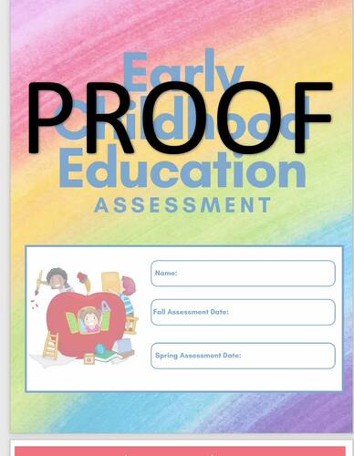 Early Childhood Education Assessment - Printed by Admin 4 You | TPT
