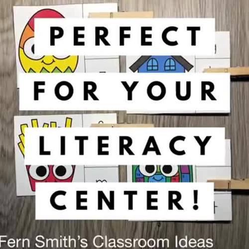 Initial Sounds Alphabet Clip Cards Literacy Center | TPT