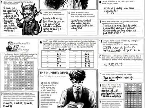 The Number Devil - The Third and Fourth Night by Mathematics and Literacy