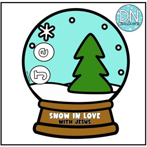 Winter Bible Craft | Snow in Love with Jesus Craft | Snow Globe Craft