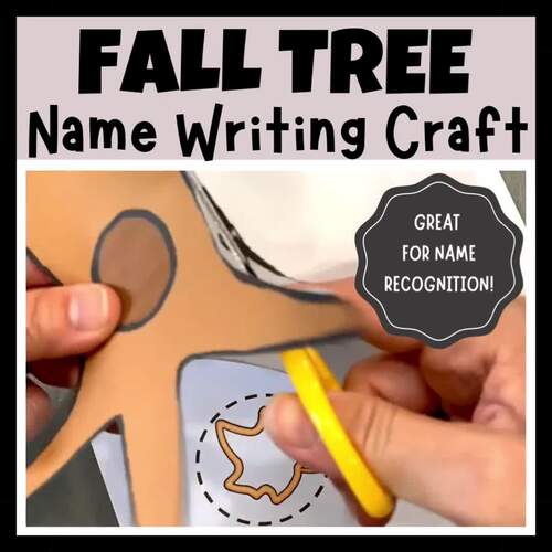 Fall Name Craft by Create 25 Printables | TPT