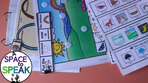 Spring Speech Therapy Language Activities for Preschool by A Space to Speak