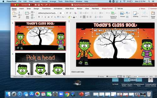 Virtual Halloween Game | Digital Reward:Build a Frankenstein | Distance ...