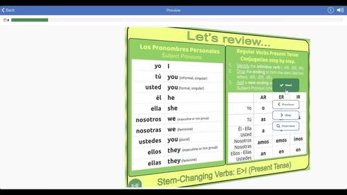 Spanish Boom Cards Stem-Changing Verbs I>E- Conjugation Present Tense ...