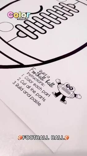 Football Ball Activities | Sports Craft | Super Bowl 2025 Activities ...