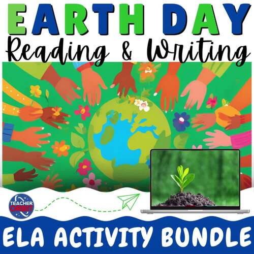 Earth Day Reading Writing Task Cards Flipbook Create a Quilt Activity ...