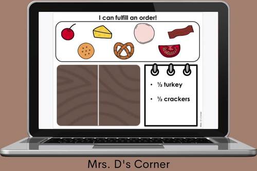 Charcuterie Board Fractions Digital Activity | Distance Learning