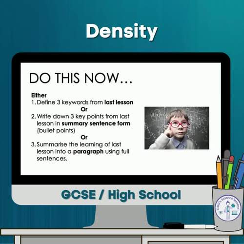 Density (GCSE) by CMGs Science lessons | TPT