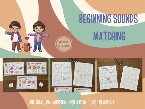 Dollar Deal! Beginning Sounds Cut and Paste Matching Task Cards ...