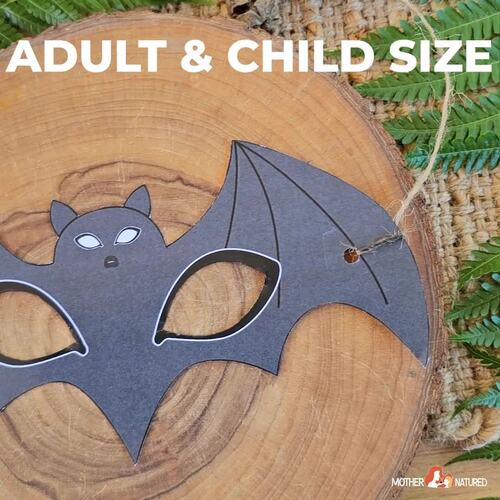 Bat Mask | Bat Mask for Kids | Flying-fox Mask | Printable Bat Mask