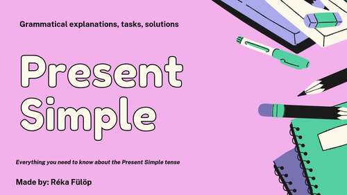 Present Simple presentation by Bright Minds English | TPT