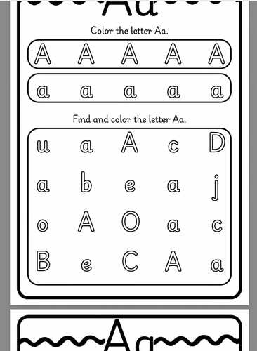 Alphabet Letter Worksheets (Letter Recognition & Handwriting) LETTER A