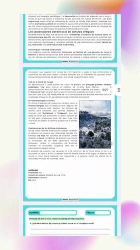 El Solsticio de Invierno Lectura | Winter Solstice Spanish Reading ...