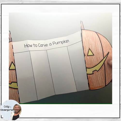 How to Carve a Pumpkin Craft and Writing Project by Cozy in Kindergarten