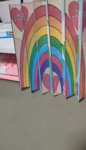 World Kindness Day Activities Craft Agamograph Art Peace Love Posters 2D