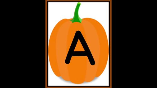 Pumpkin Uppercase Letter Learning Video / Distance Learning | TpT
