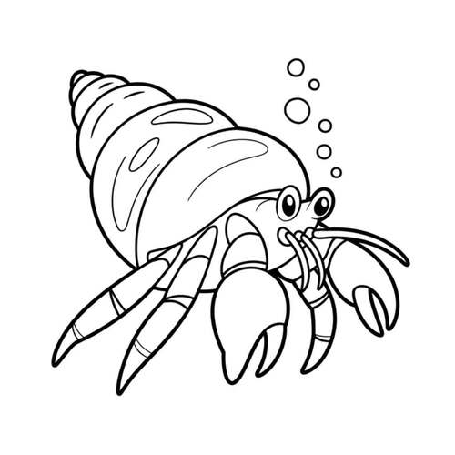 Ocean Animals Coloring Pages | 55 Easy & Bold Digital Coloring Sheets ...