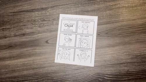 Back To School Social & Emotional Learning SEL | I Can Stay Calm Mini-book