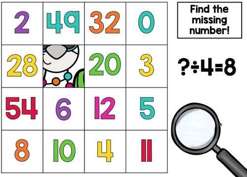 Division Facts Mystery Picture Math Boom Cards by 3rd Grade Engaged