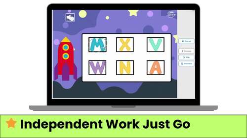 Kindergarten Independent Work | Space-Themed Back to School Boom Cards