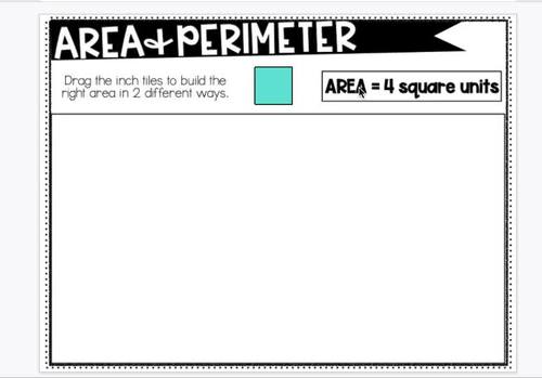 Digital Math//Area & Perimeter//Google Slides//DISTANCE LEARNING