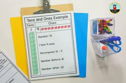 Place Value 11-19 Tens and Ones Worksheet - Teen Numbers Worksheet