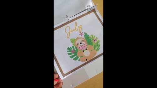 **UPDATED**2025-2026 Sloth Monthly Calendar Templates -- School Digital ...