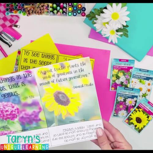 Staff Morale | Teacher Appreciation Week | Spring Seed Pouch | TPT