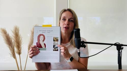 MOZART Sub Video Lesson w Composer Study Letter Writing and Music ...