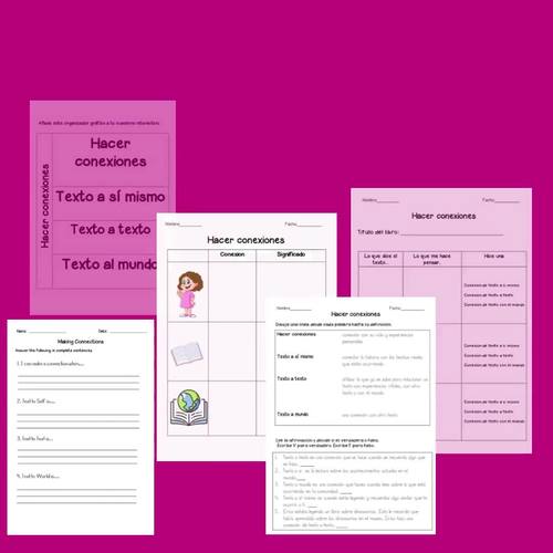 Hacer conexiones Bundle-Presentación-Tarjetas Organizadores Google Slides