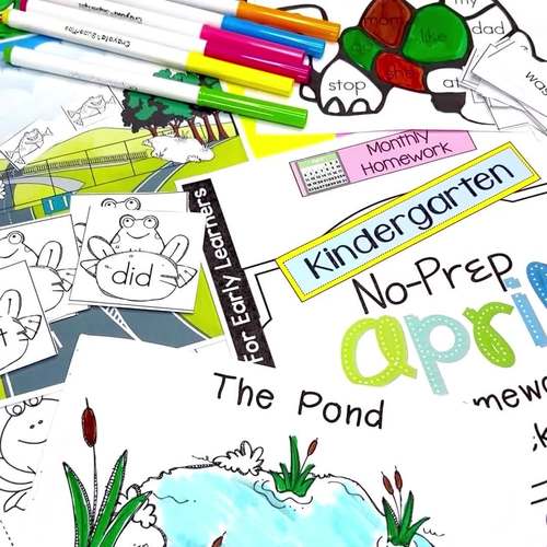 Homework Kindergarten April School To Home Activity Packet | TPT