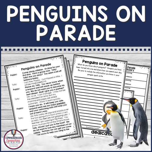 Winter Partner Play, Penguins Partner Play, Fluency Activity | TPT