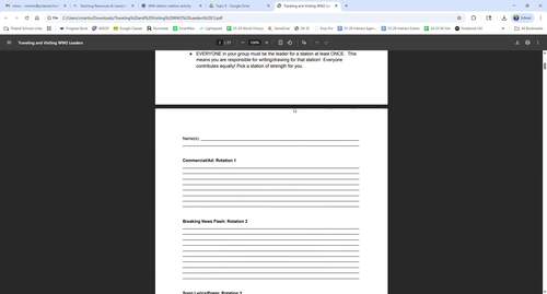 Traveling World War 2 - Station Activity by World History Tool Kit