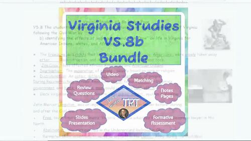 Virginia Studies VS.8b Bundle (Segregation and "Jim Crow" Laws in Virginia)