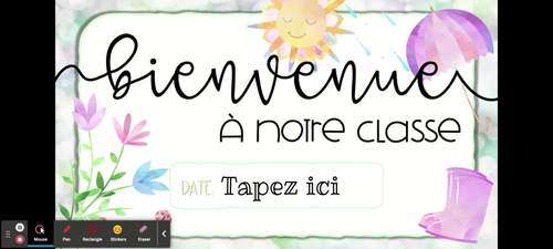 Spring - French Google Slides Templates by Find it in French | TPT