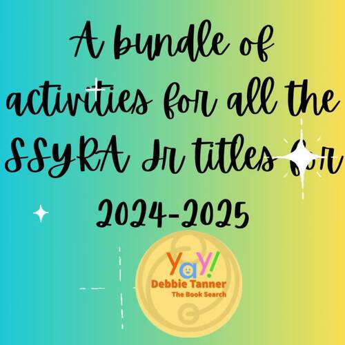 SSYRA Jr. 2024-2025 library or classroom activities by The Book Search