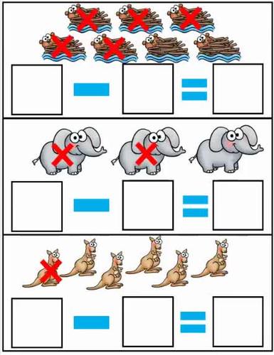 Animal Subtraction within Ten Workbook by Ms Gs Abilities | TPT