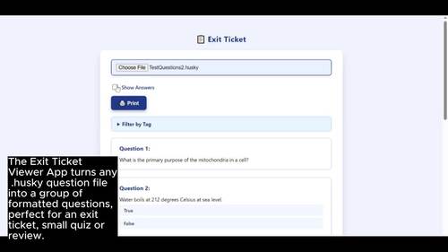 Customizable Digital & Printable Exit Ticket App: Save Time & Boost ...
