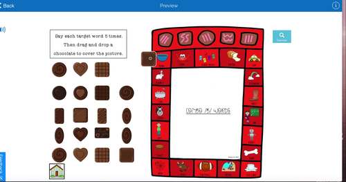 VALENTINE BOX OF CHOCOLATES, DIGITAL BOOM CARDS, ARTICULATION by SLP Britt