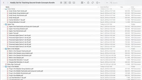 Kodály Set for Teaching Second Grade Concepts Bundle | TpT