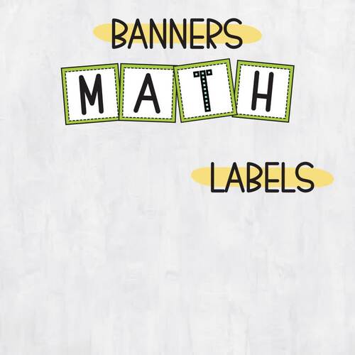 Math Classroom Labels and Signs by Early Learning Buzz | TPT