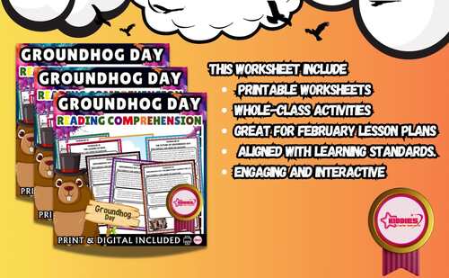 Groundhog Day Reading Comprehension Passage Writing Activities 3rd,4th ...