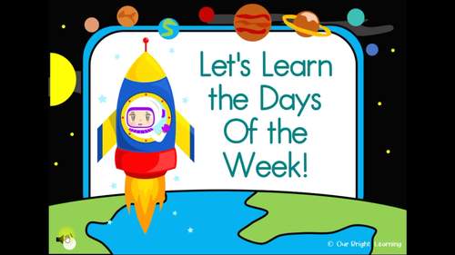 DAYS OF THE WEEK | LISTENING | PRACTICE | BOOM CARDS by Our Bright Learning