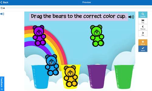 Boom Cards™ Distance Learning-Color Sort, Color Recognition and Pattern ...