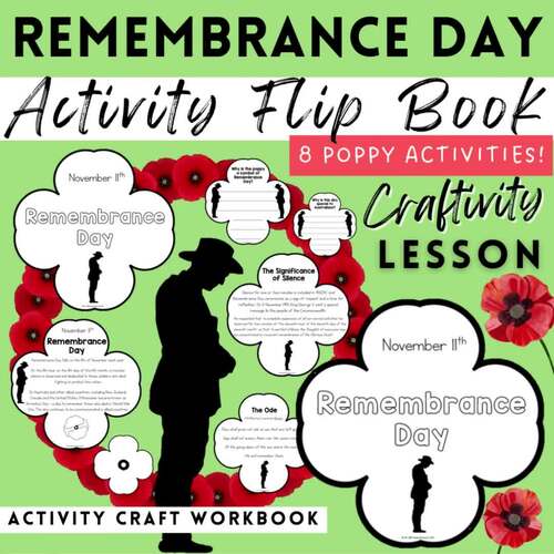 Remembrance Day 3D Poppy Hanging Craft | Writing Activity & Bulletin ...